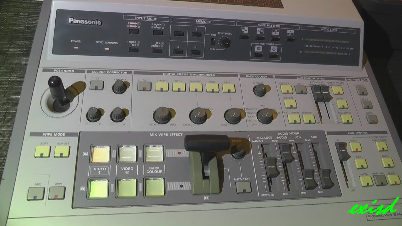 panasonic wj-mx12 video mixer repair - YouTube