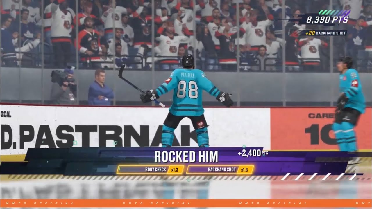 NHL 24 HUT Rush - Rocked Him (Body Check) Backhand Shot (PS5) David ...