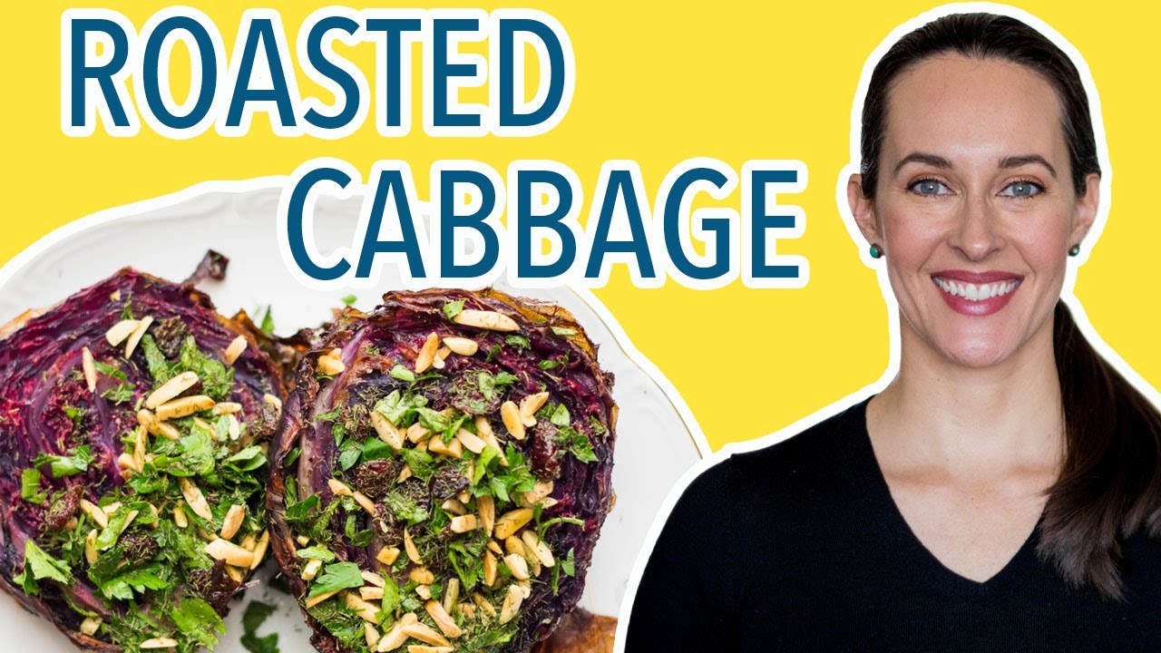 Roasted Cabbage - How to Cook Purple Cabbage - Vegan Recipe for Roasted ...