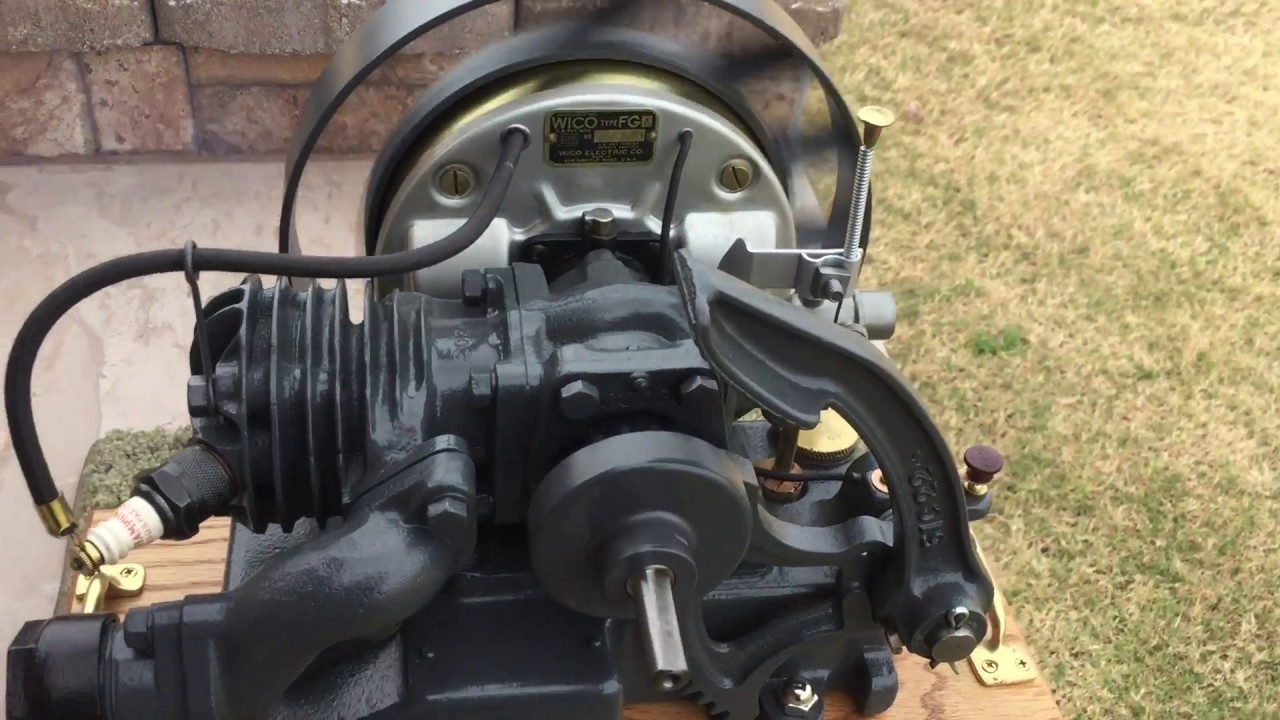 1935 Model U Jacobsen Utilimotor 1/2 hp. gas engine - YouTube