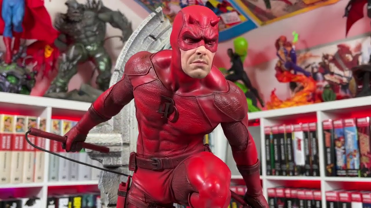 DAREDEVIL 1/4 Legacy Replica Statue Unboxing & Review | IRON STUDIOS ...