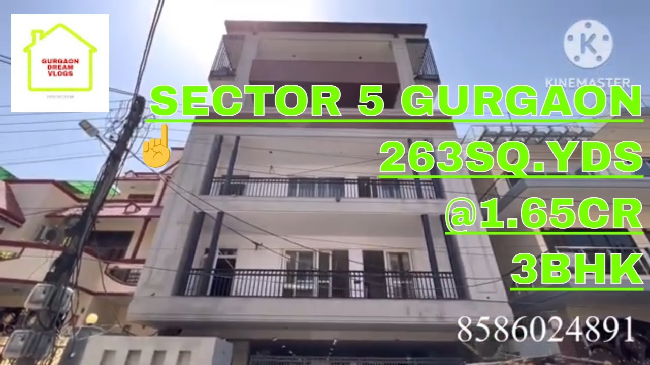 Sector 5 Gurgaon || 263sq.yds || East Facing || 3bhk || @1.65cr ...