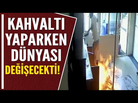ÇAY YAPARKEN MUTFAK HAVAYA UÇTU!