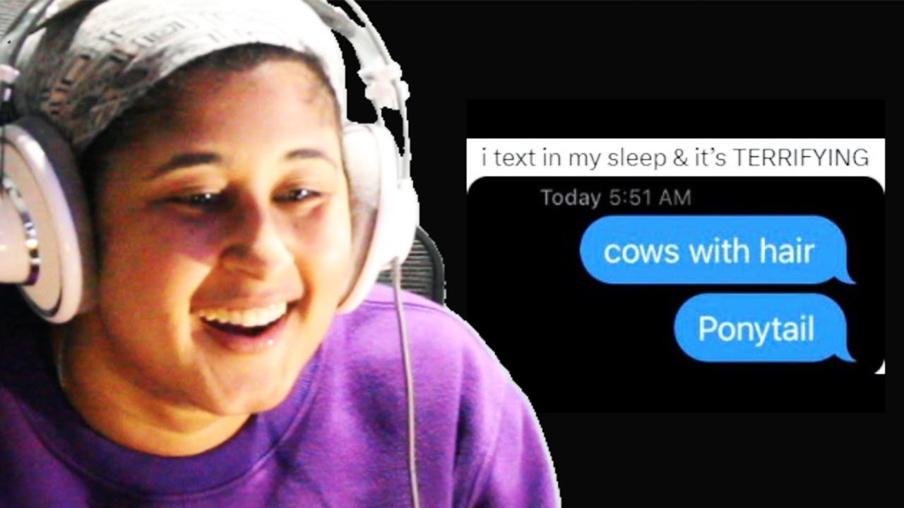 BABY CATE REACTS TO Sleep Texting | Matt Rose - YouTube