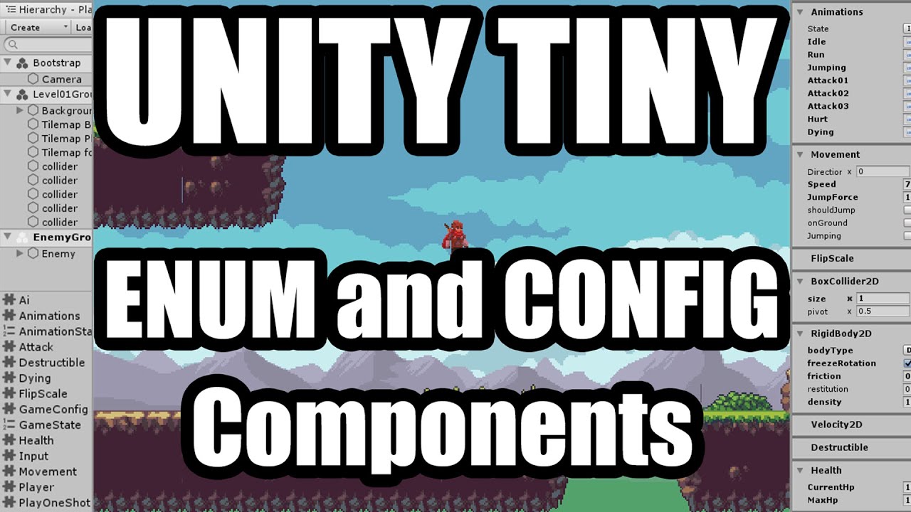 Unity Tiny Config And Enum Components Youtube