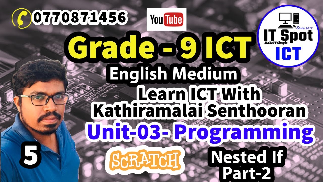 Grade 9 ICT |Unit-03 Scratch Programming |English Medium | Nested if 2 ...
