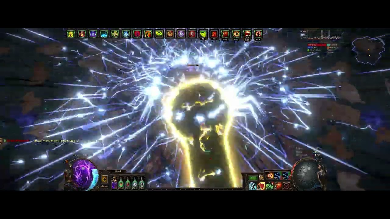 3.23 Uber Shaper Kinetic Bolt of Fragmentation Strength stacking - YouTube