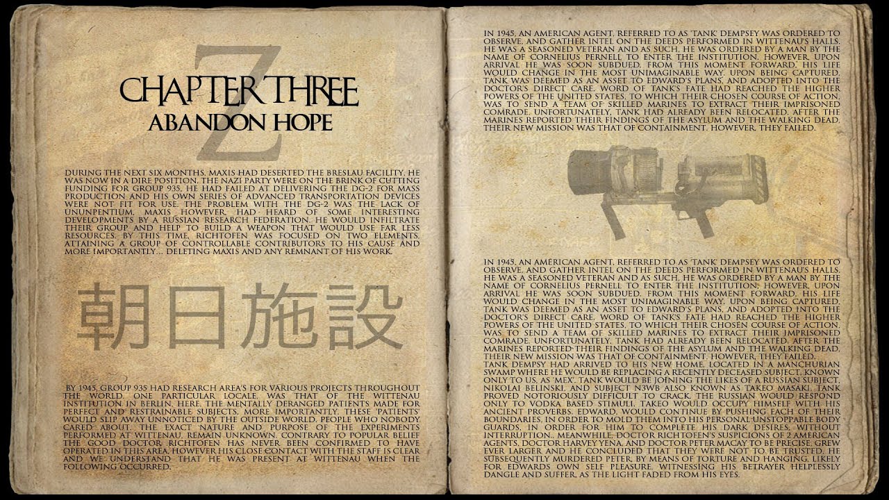 Z | Chapter Three (The Official Call of Duty: Zombies Storyline) - YouTube