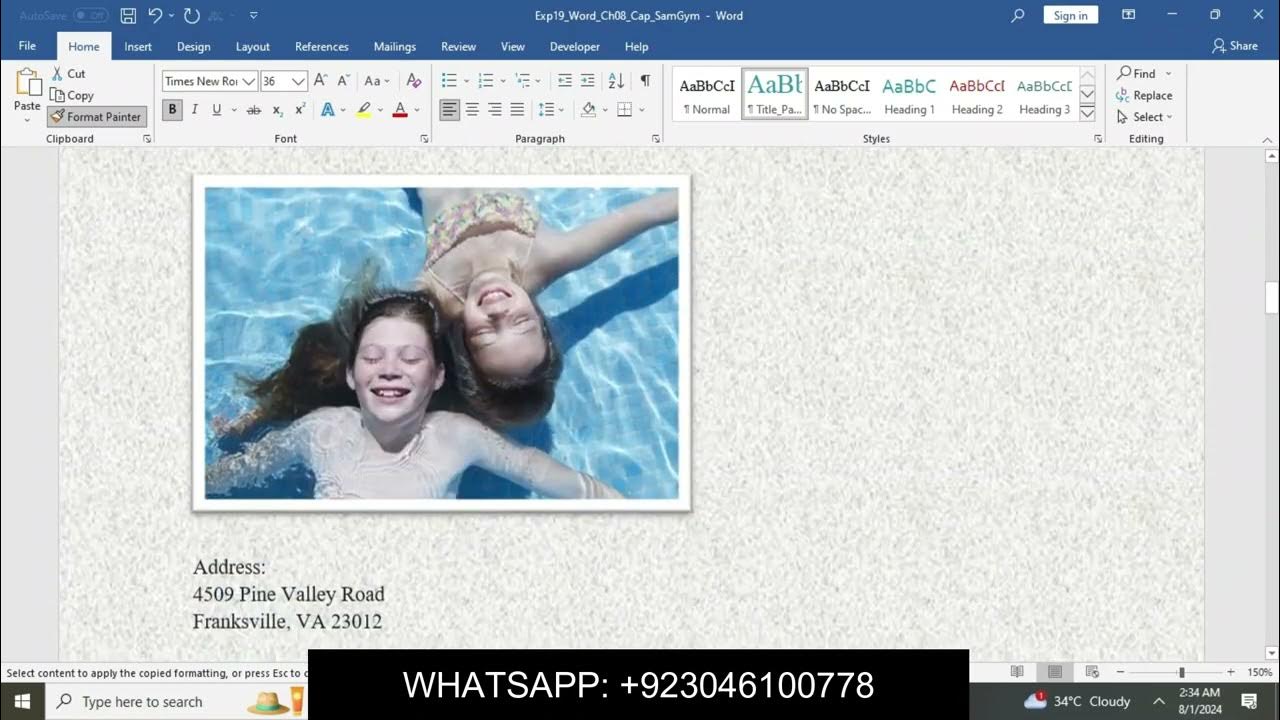 Exp19_Word_Ch08_Cap_Sam's Gym 1.1 | Exp19 Word Ch08 Cap Sam Gym Word_Ch08_Cap_Sam's Gym 1.1 ...