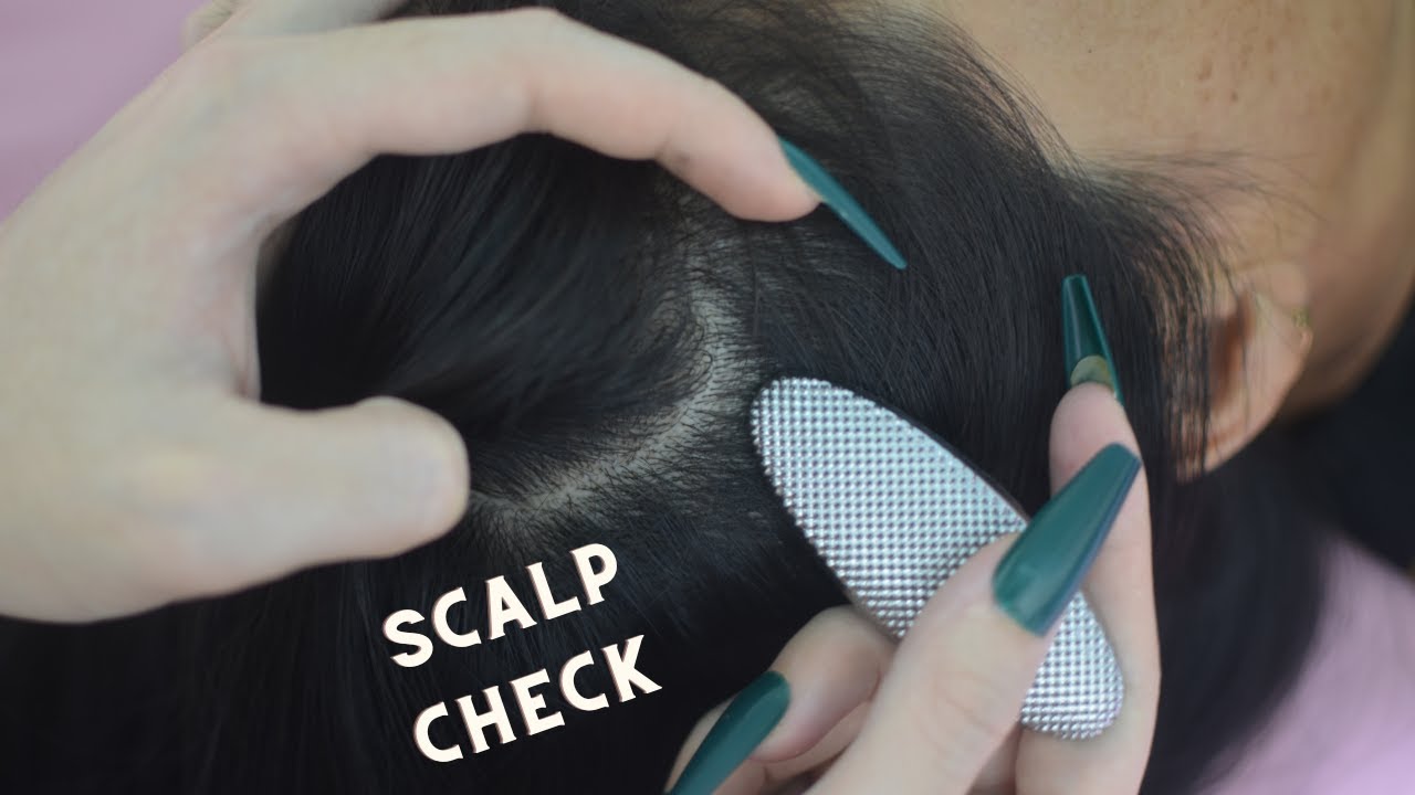 ASMR Focus Scalp Check, Tingles Scalps Scratching, Scalp Massage On ...