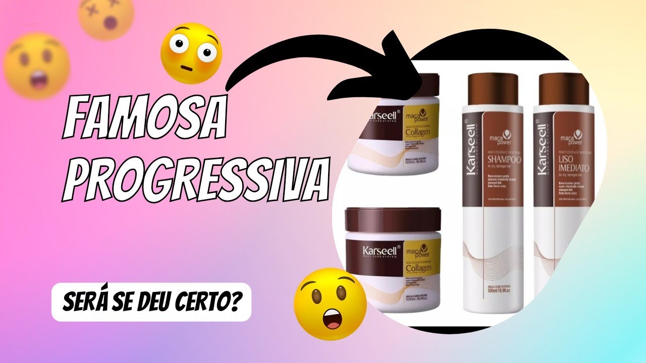 Testando pela primeira vez progressiva KARSEELL LISO IMEDIATO veja o ...