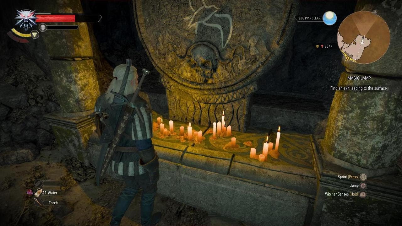 Magic Lamp Quest, Find Exit and Ability Point, The Witcher 3 - YouTube