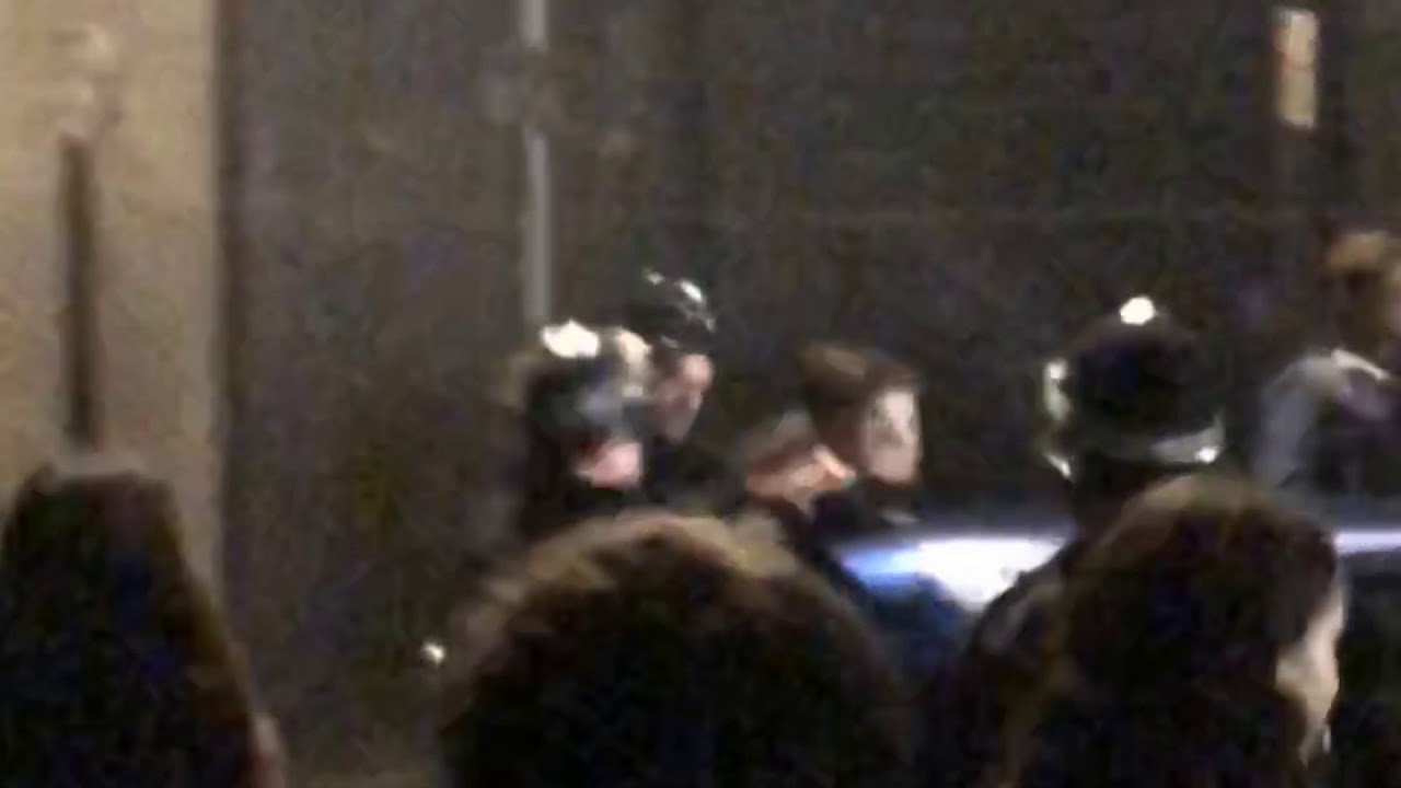 Lewes bonfire fight - police arrests - YouTube