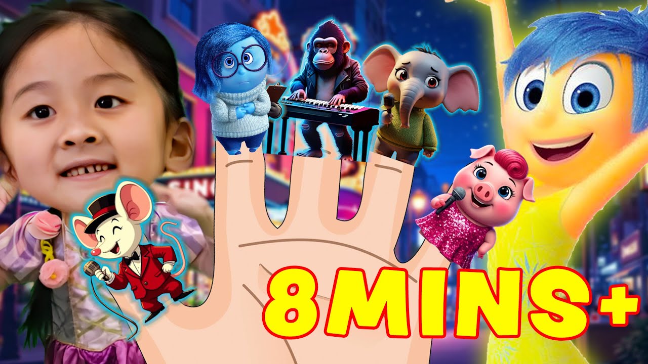 Sing The Movie & Inside Out Shark Finger Family | Disney | Nursery ...