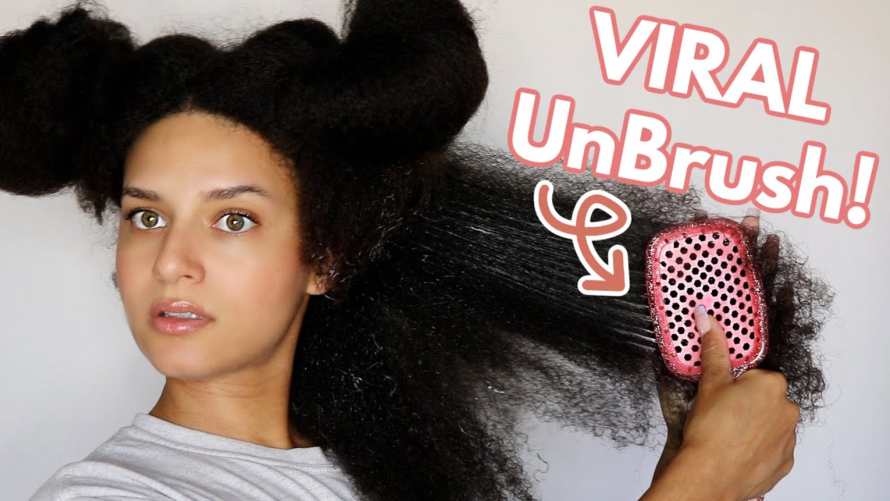 Trying the VIRAL UnBrush | I'll ONLY Be Using This to Detangle My Hair ...
