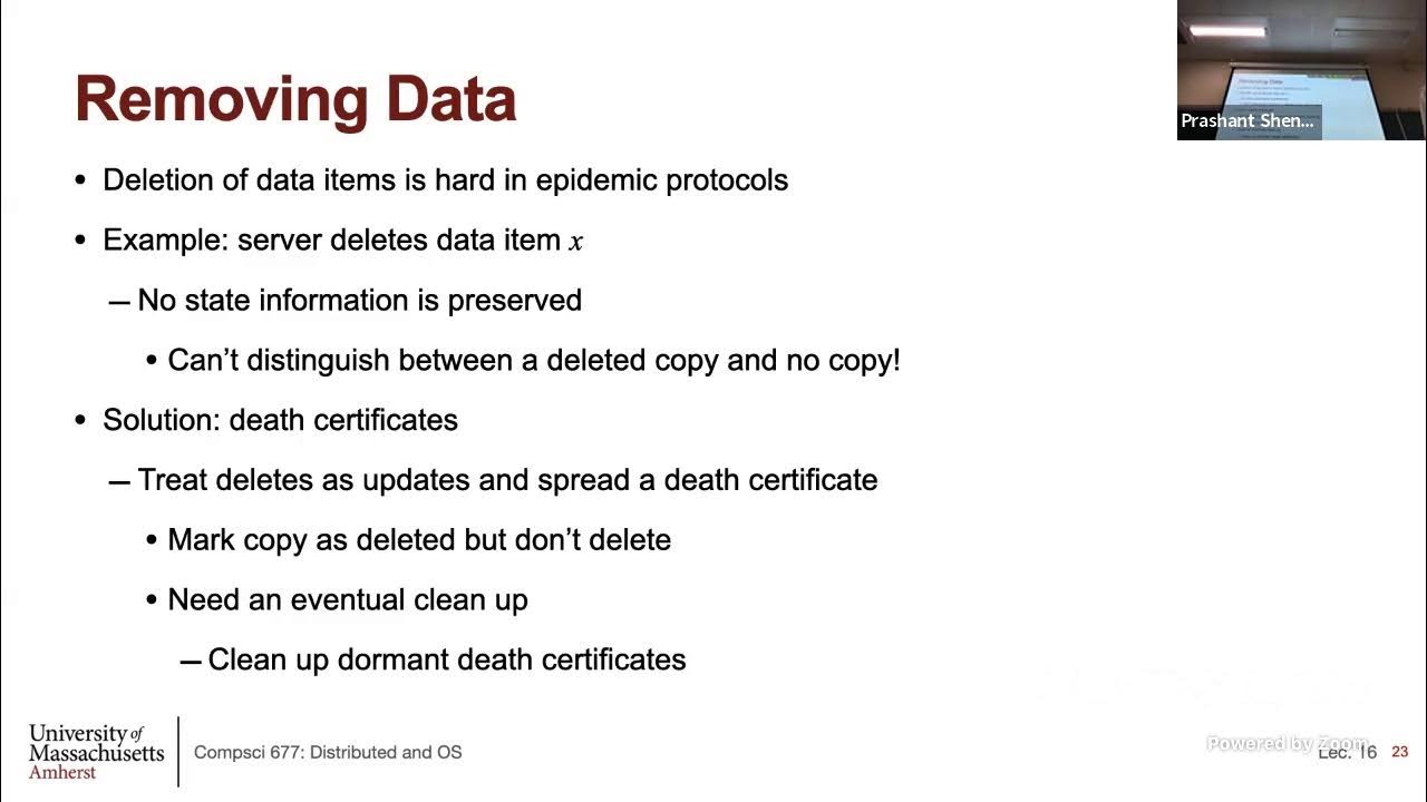 Umass Cs677 Spring 24 Lecture 16 Consistency Models Youtube