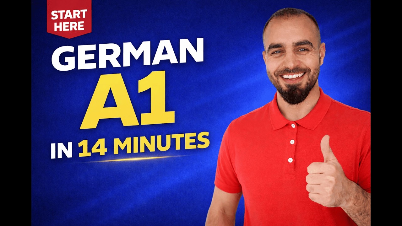 German A1 in 14 Minutes | Complete Beginner Basics (Goethe & telc Ready ...