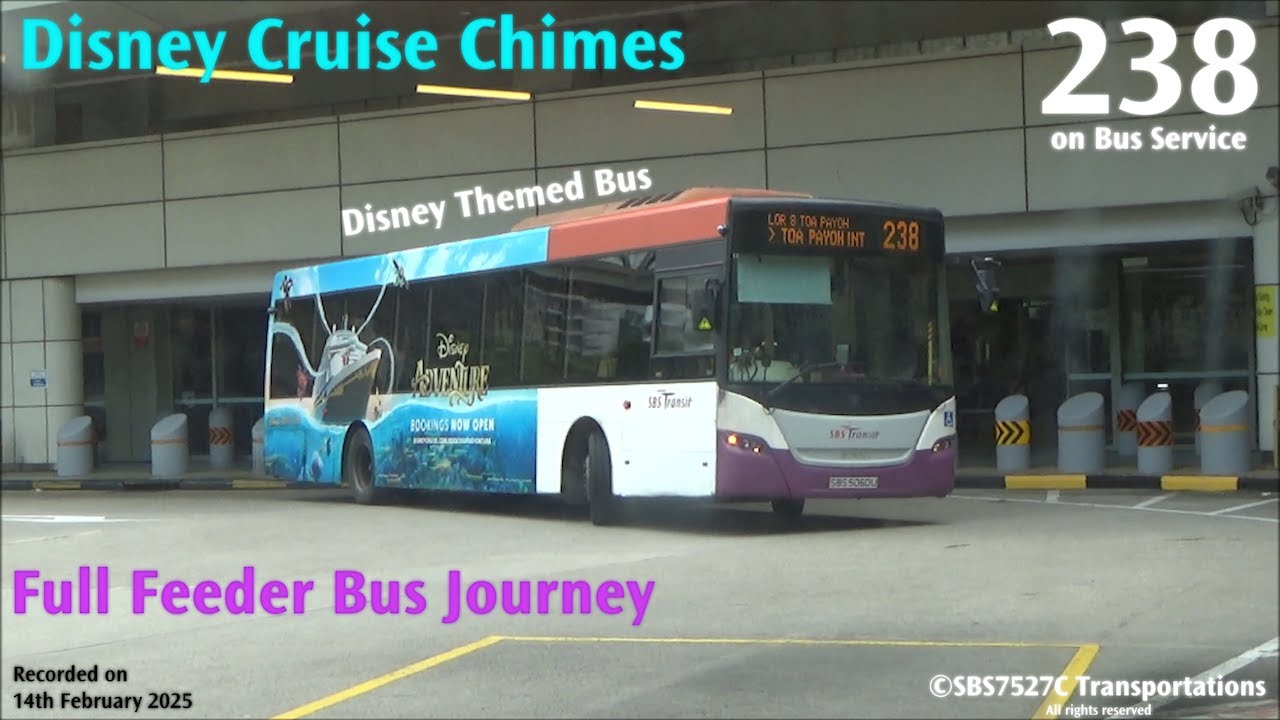[SBST] Disney Themed Bus w\ Melody Sounds 🎶 - Full Ride on Bus Service ...
