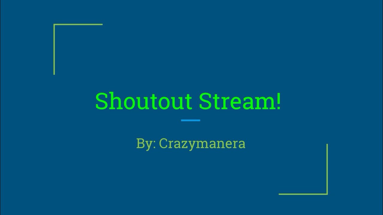 Shoutout LIVE Stream (Shoutout Wall ) - YouTube