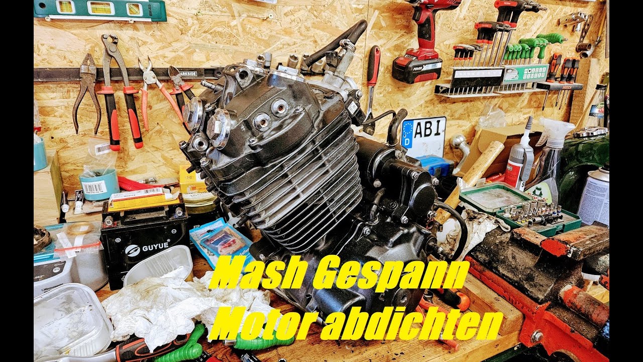 Mash Gespann Motor abdichten - YouTube