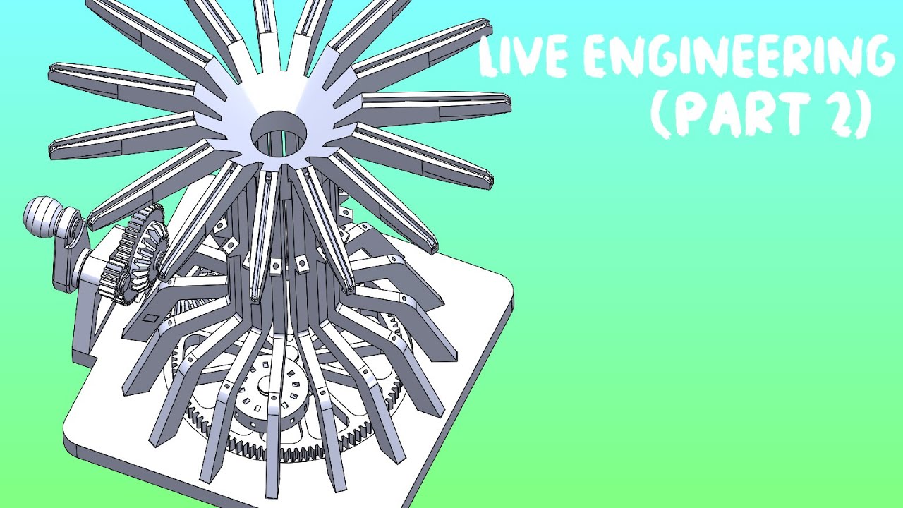 Engineering A Kinetic Sculpture in Solidworks pt. 2- String Powered ...