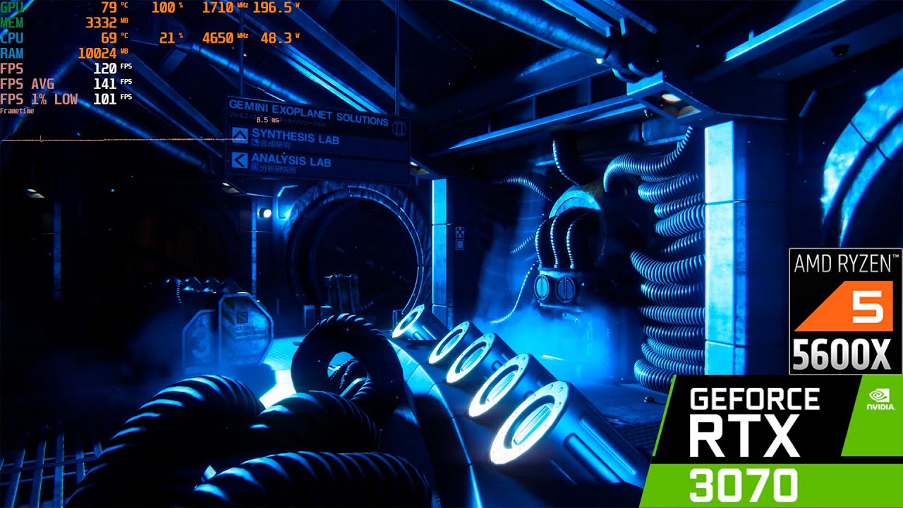 Alien: Isolation - RTX 3070 + Ryzen 5 5600X - Benchmark 4K ULTRA - YouTube