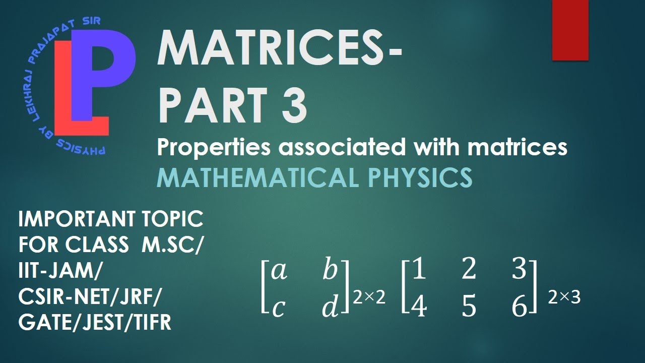 11)| MATRICES |PROPERTIES| QUESTIONS SOLUTION |INVERSE MATRICES ...