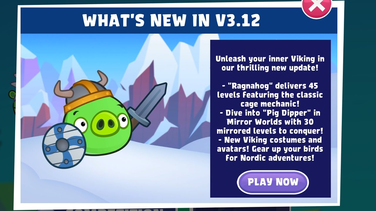 Angry Birds Reloaded Ragnahog Update + Pig Dipper Mirror Worlds (V3.12) - YouTube
