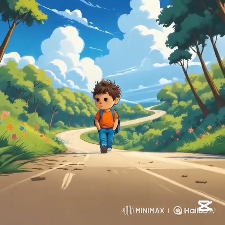 Peaceful Walk | Boy Walking Alone on a Quiet Road - YouTube