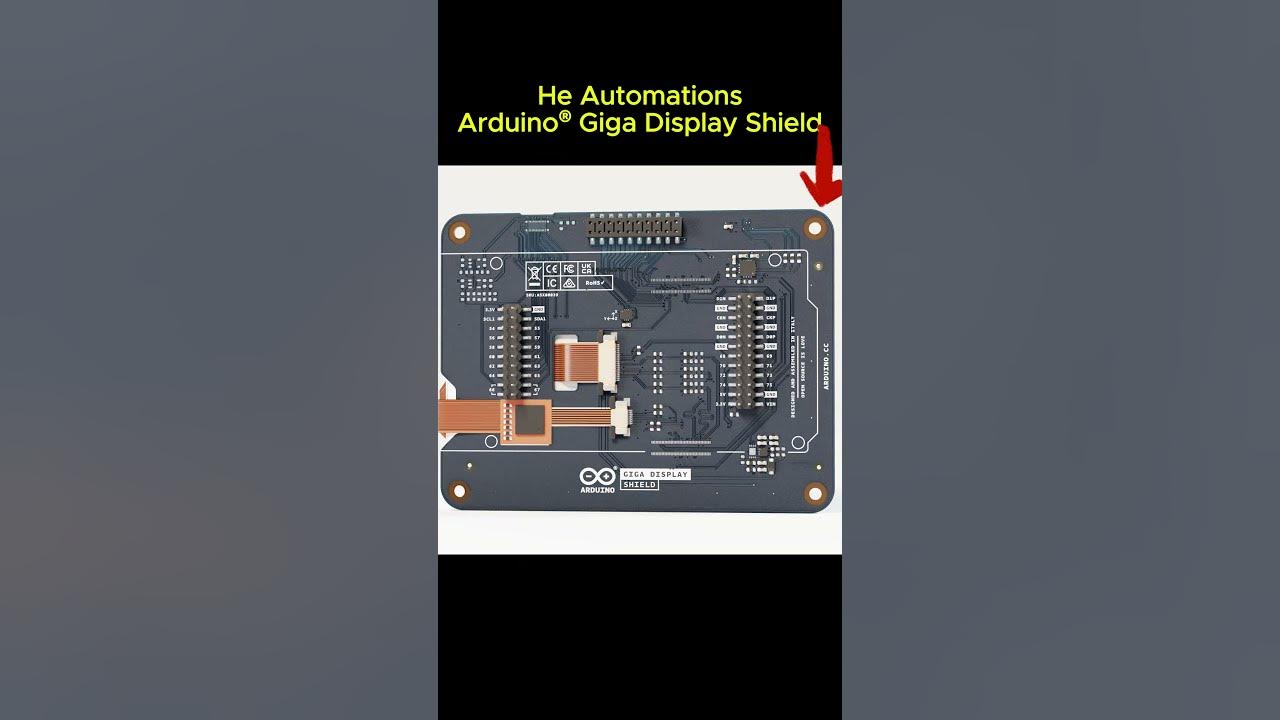 Arduino® GIGA Display Shield Introducing the GIGA Display Shield, a touch screen - YouTube