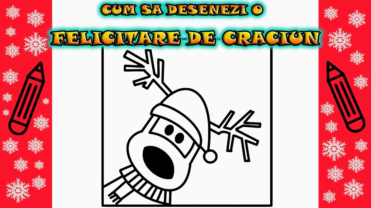 Cum Sa Desenezi O FELICITARE DE CRACIUN | Deseneaza Singur | Invata ...