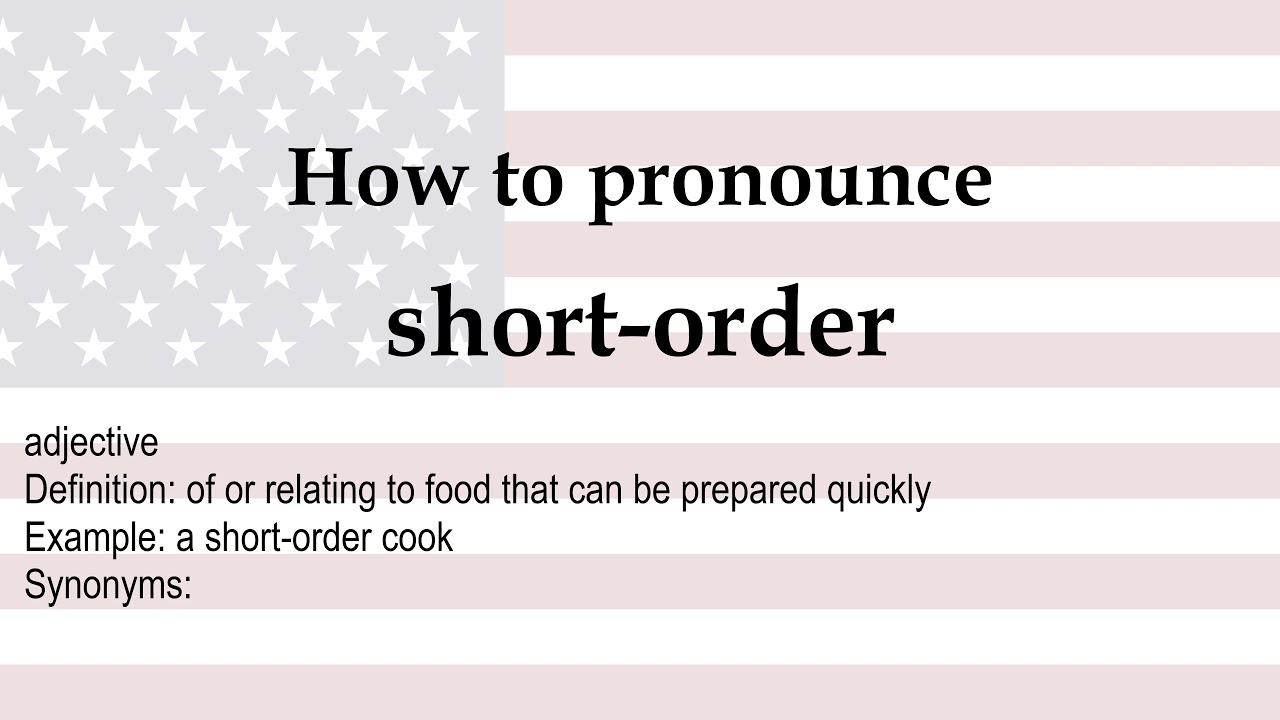 short order - YouTube