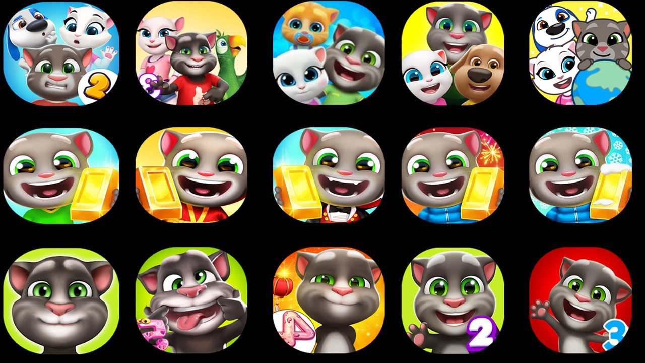 Go Tom Frends 1,2( Tom Hero,Tom Frends 2,Talking Tom 2,Tom Time Rush ...
