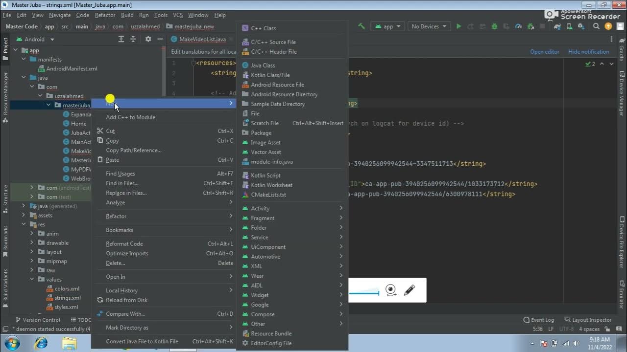 How TO package name change in Android Studio | ButterflyB | Android ...