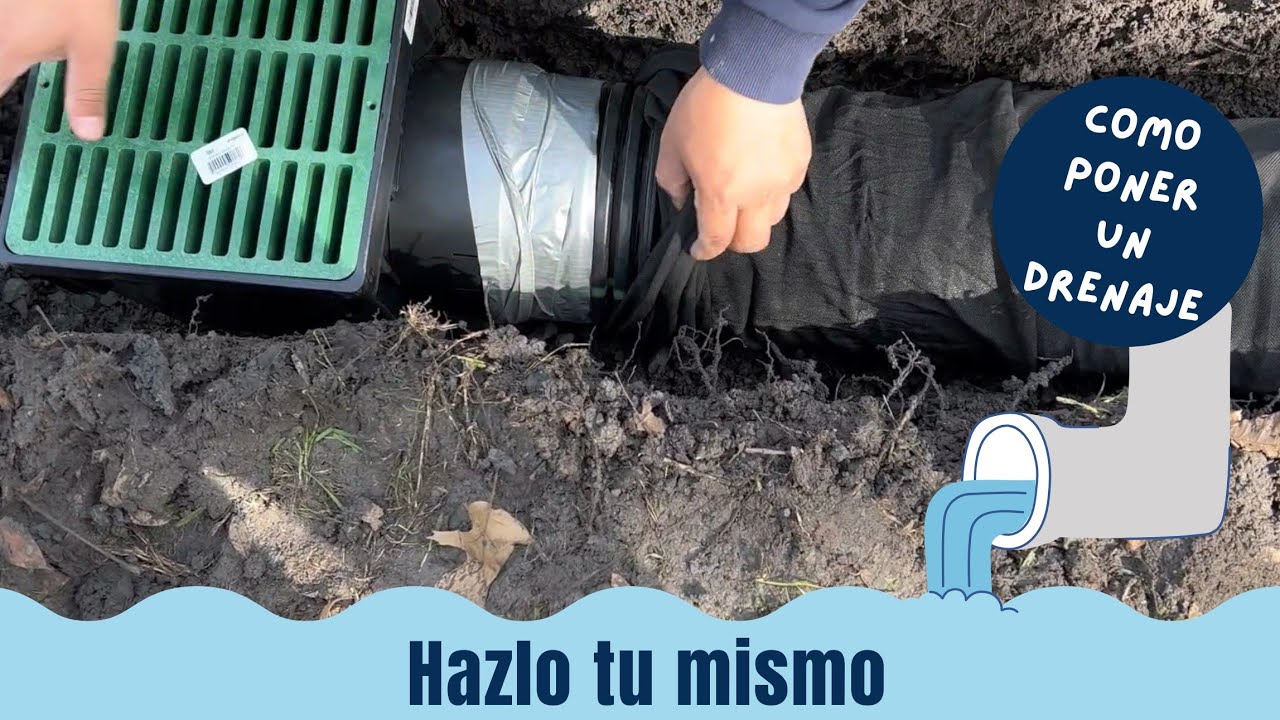 Como colocar un drenaje plivual 💧o french Drain - YouTube