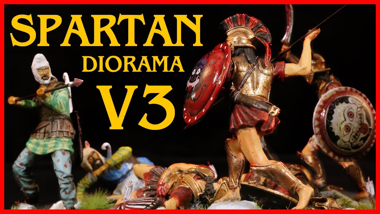 I Made a Spartan Diorama Version 3 (Thermopylae) 54mm Scale 🎨 - YouTube