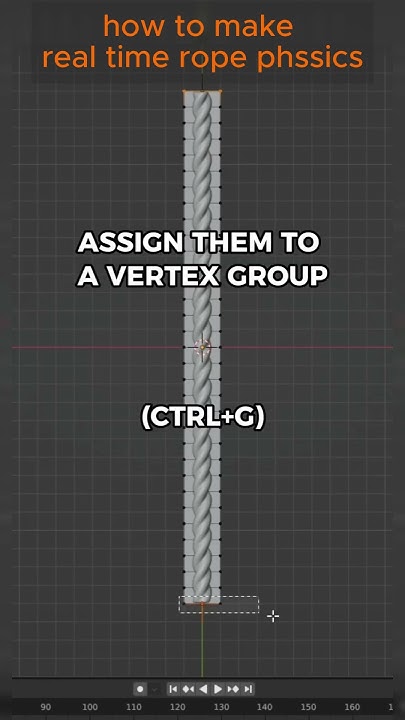 how to make real time rope physics in Blender 1 #3d #blender #blender3d ...