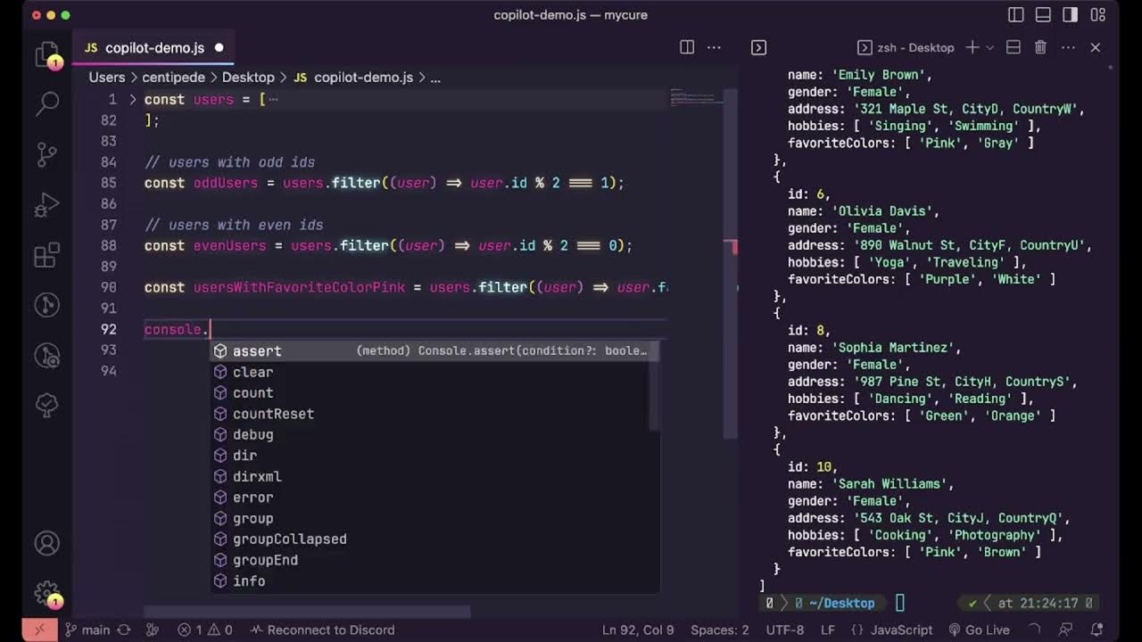 Copilot Demo using JavaScript (Taglish) - YouTube