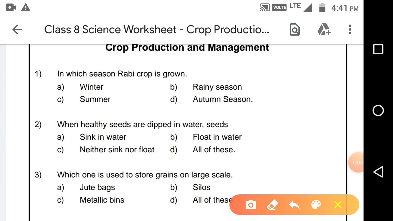 Class 8 lesson 1 worksheet solution - YouTube
