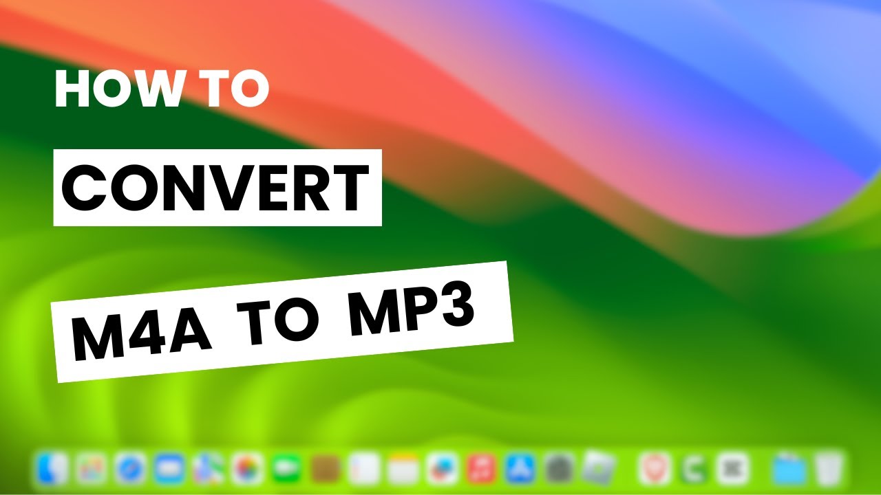 How To Convert M4A to MP3 on Mac (with Music App) - Mac OS Sequoia ...