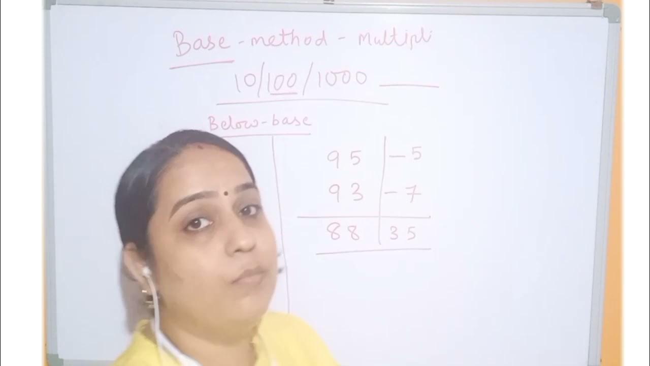 Base method multiplication | Nikhilam method Vedic maths | Vedic maths ...