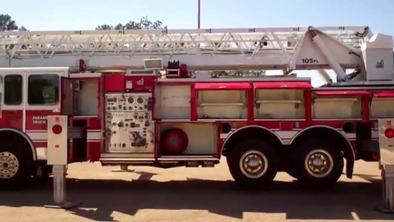 1996 SPARTAN 105' LADDER SMEAL BODY - YouTube