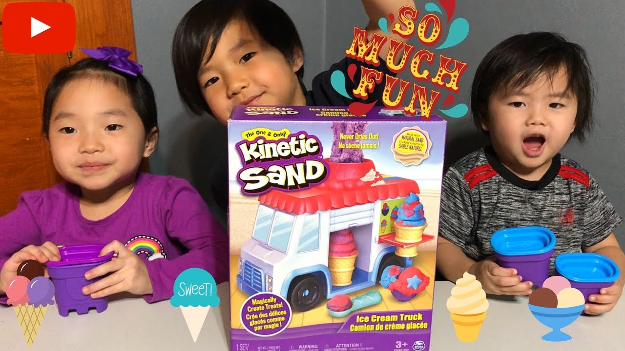 Kinetic Sand Ice Cream!! - YouTube