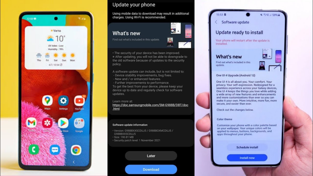 Samsung Phones Got New Software Update🔥- A50,A50s,A31,A32,A52s,F23,A22 ...