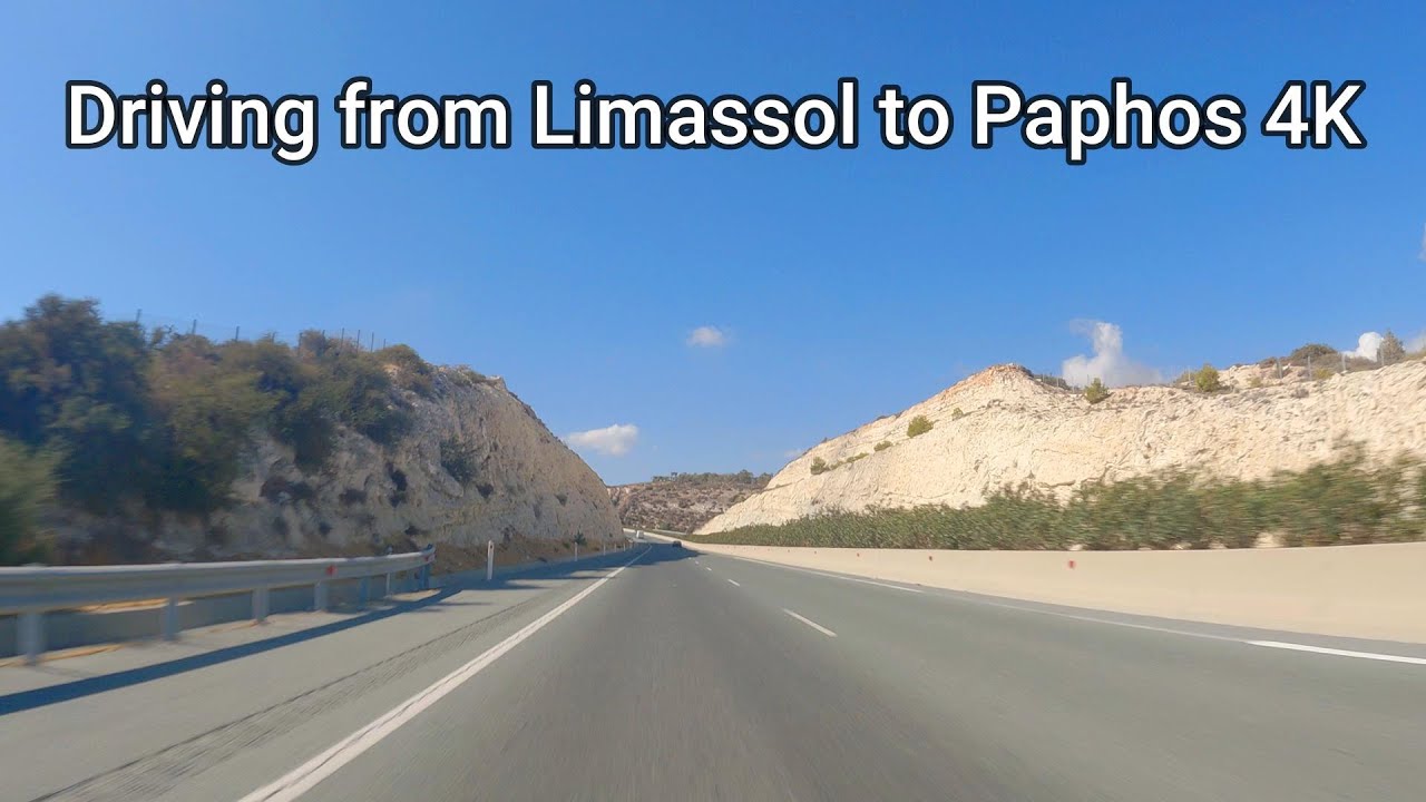 Driving from Limassol to Paphos 4k -Scenic Drive - Cyprus - YouTube