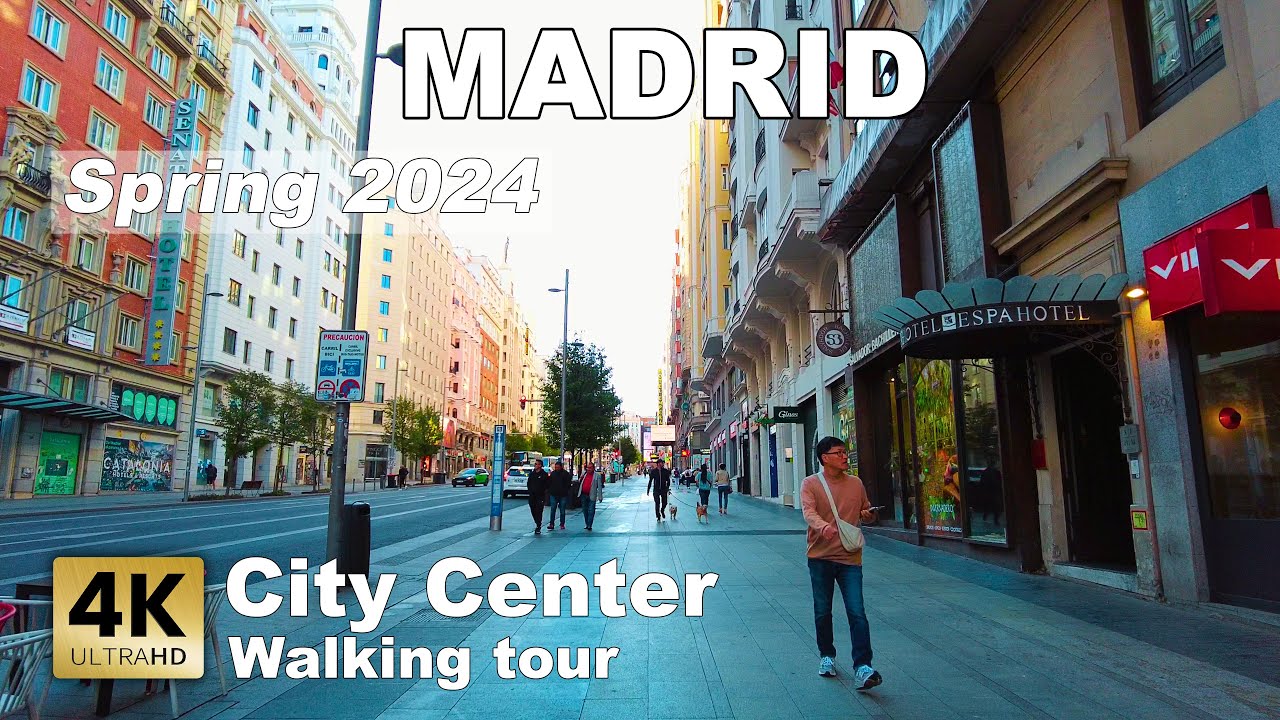 Madrid - (City Center) - Walking tour | Spain [4k 60 fps] - YouTube