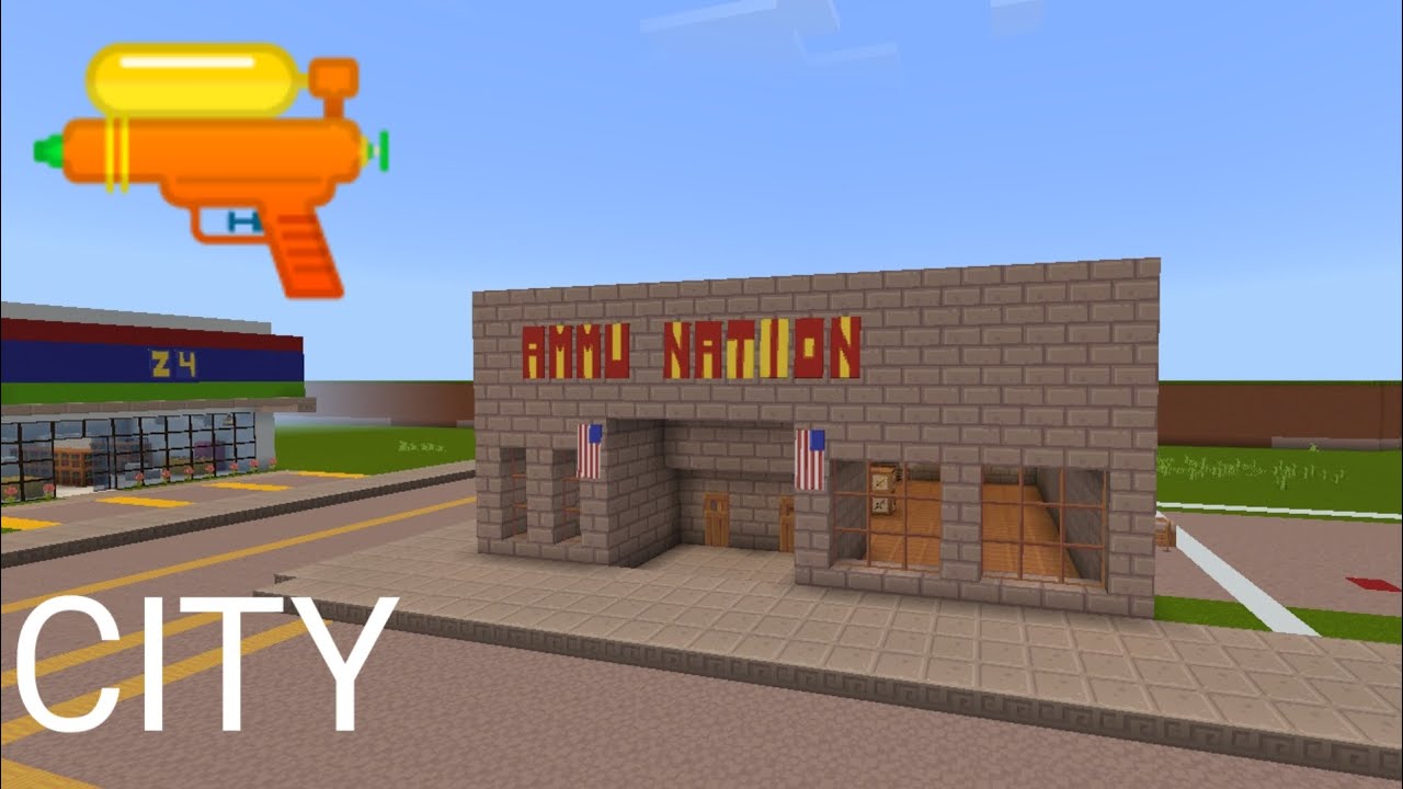 Minecraft Tutorial: How To Make A Ammu Nation - YouTube