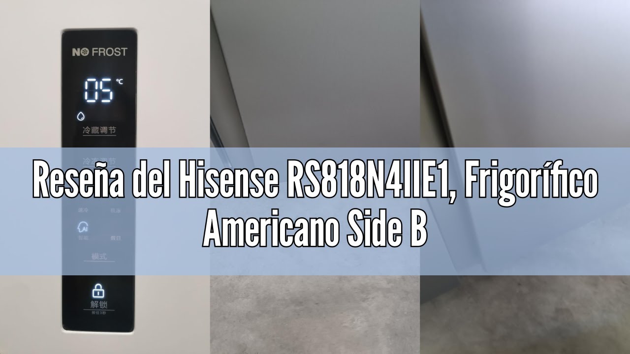 Reseña del Hisense RS818N4IIE1, Frigorífico Americano Side By Side ...