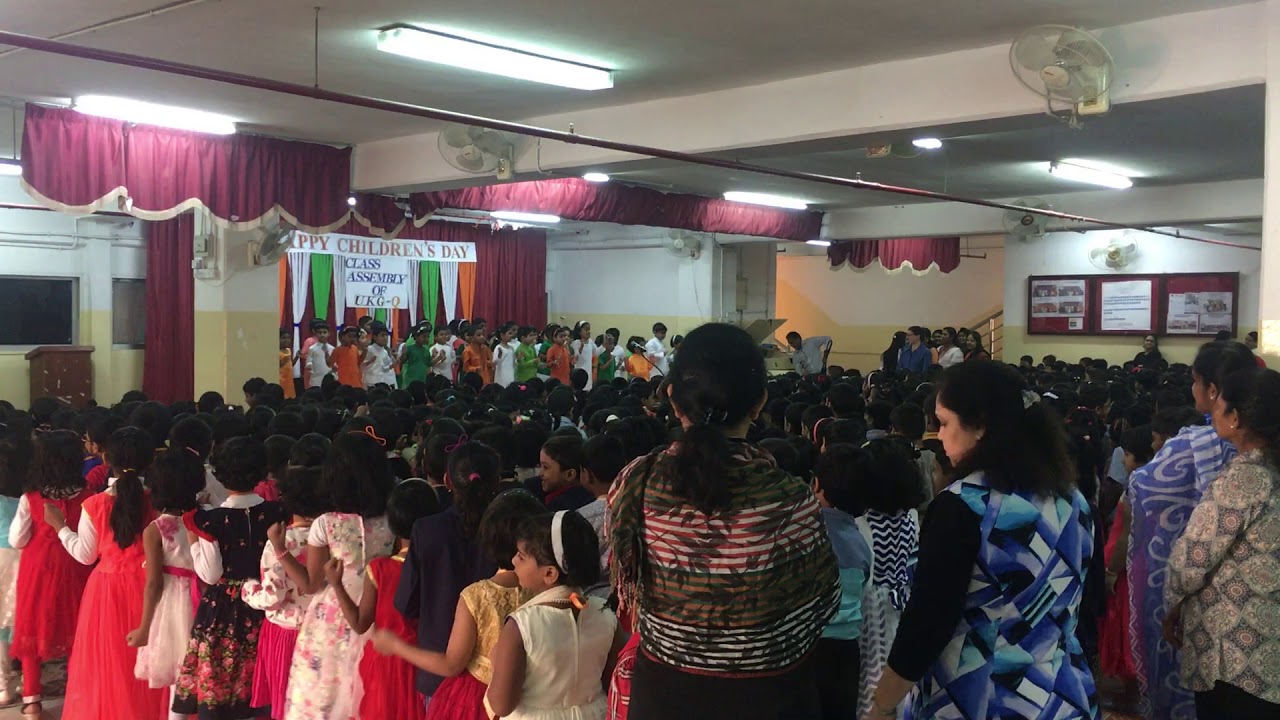 UNITED INDIAN SCHOOL KUWAIT 2017 UKG Q ASSEMBLY - YouTube