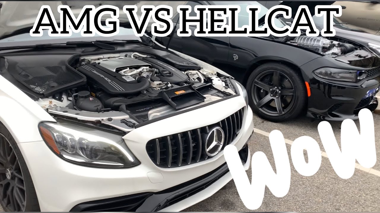 AMG VS HELLCAT 🤪 #hellcat #Amg - YouTube